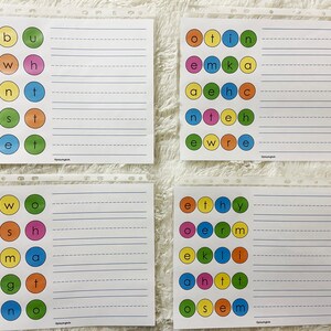 Unscramble the Sight Words Activities Printable Sight Words - Etsy