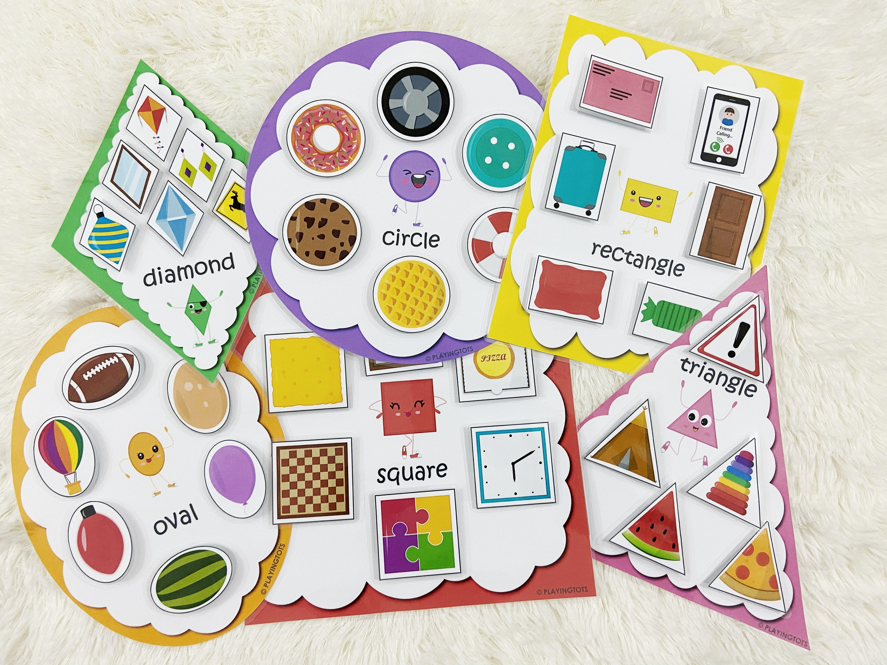 Shapes Pictures Sorting Activity Printable Sort by Shape - Etsy