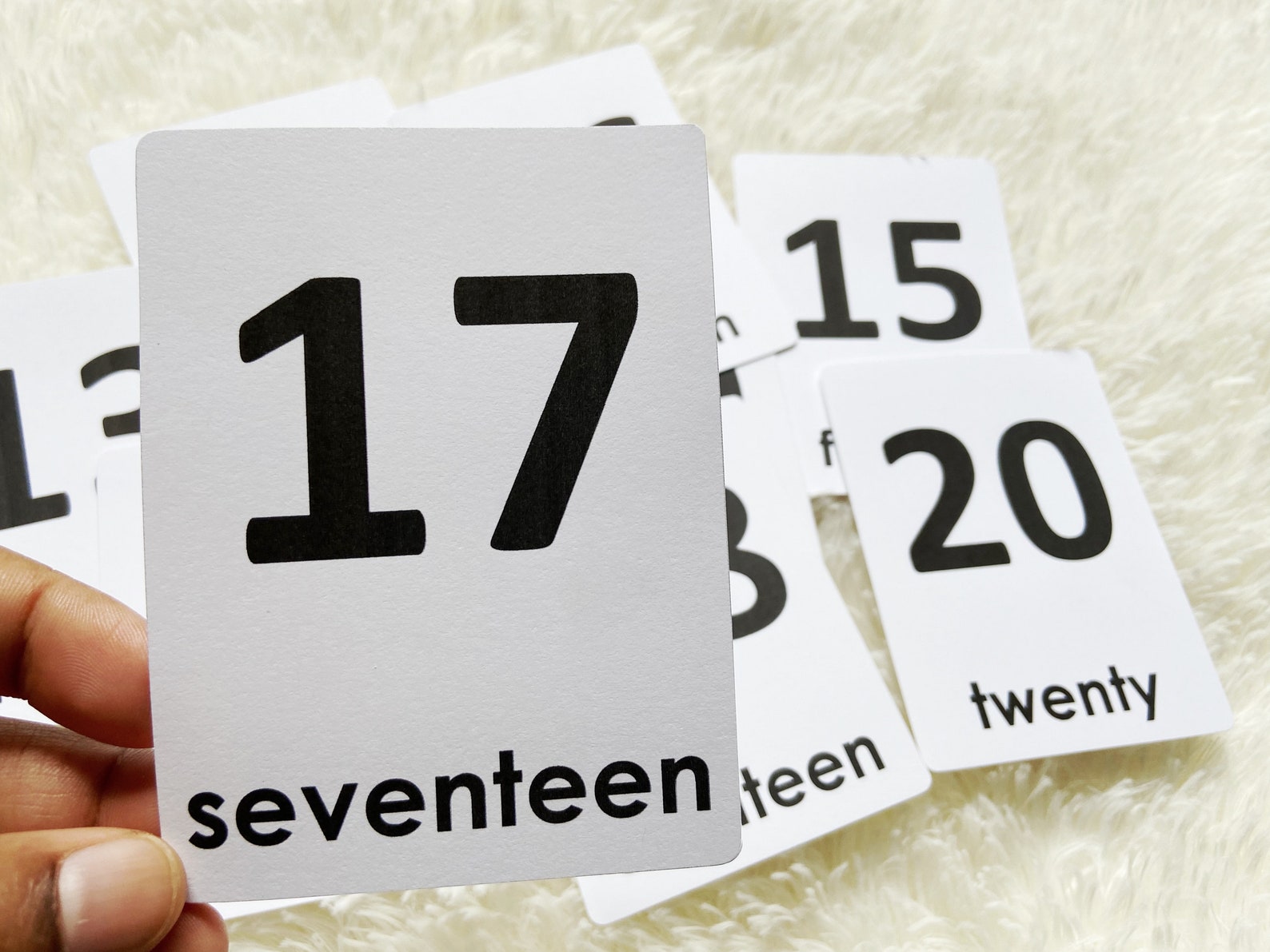 Number Flashcards Printable Numbers 11 to 20 Cards - Etsy Canada