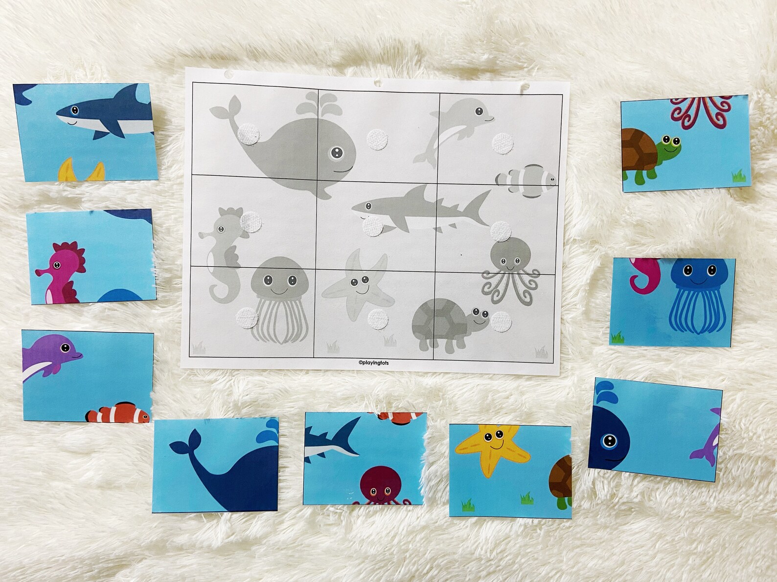 Sea Animals Toddler Busy Book Quiet Book Home School | Etsy