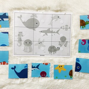 Sea Animals Toddler Busy Book, Quiet Book, Home School Activity Binder ...