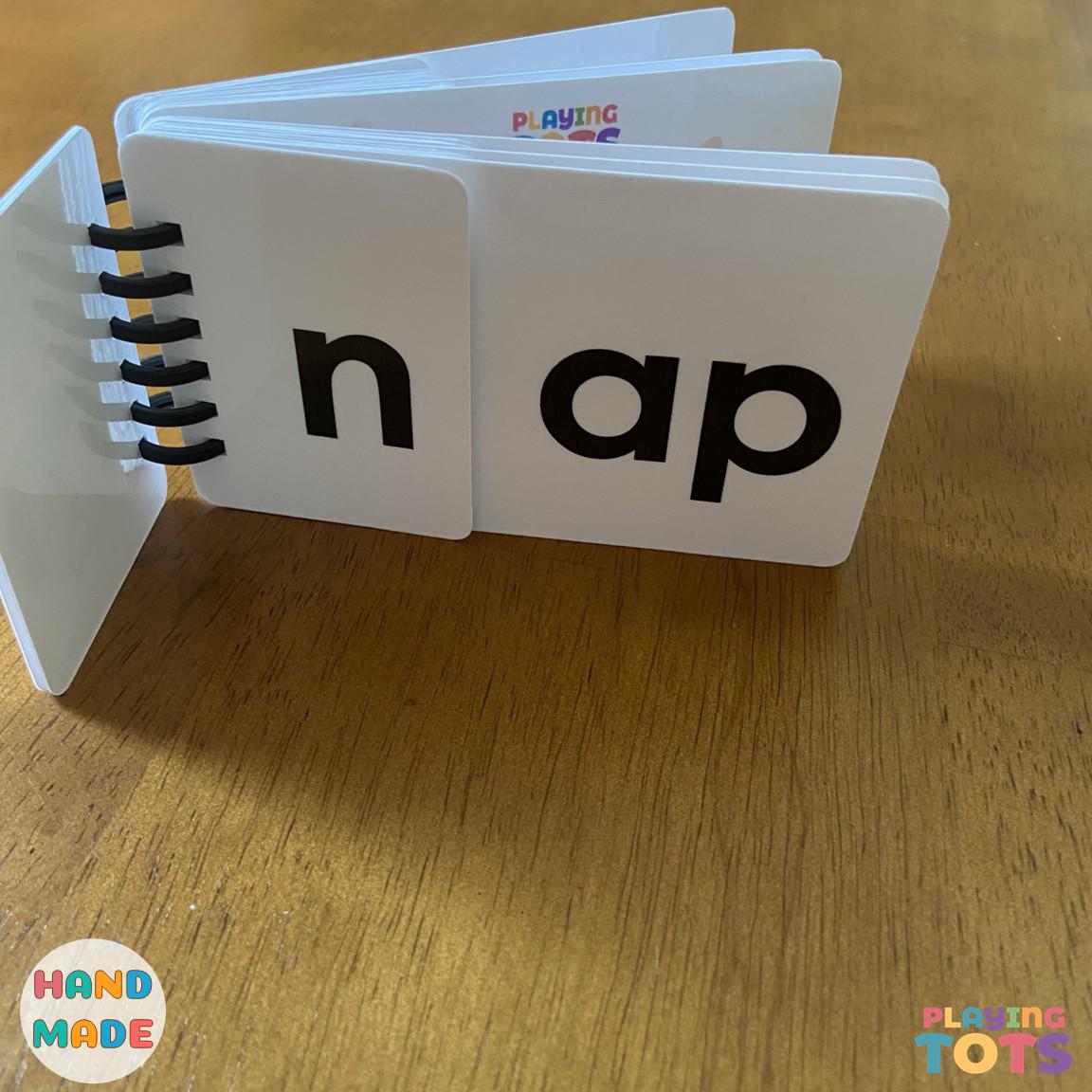 Words Flip Book, CVC Rhyming Words, Word Family Reading Practice ...