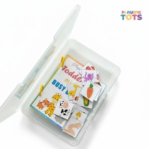 Toddler Mini Busy Book Printable, Travel Size Activity Book, Fun Quiet ...