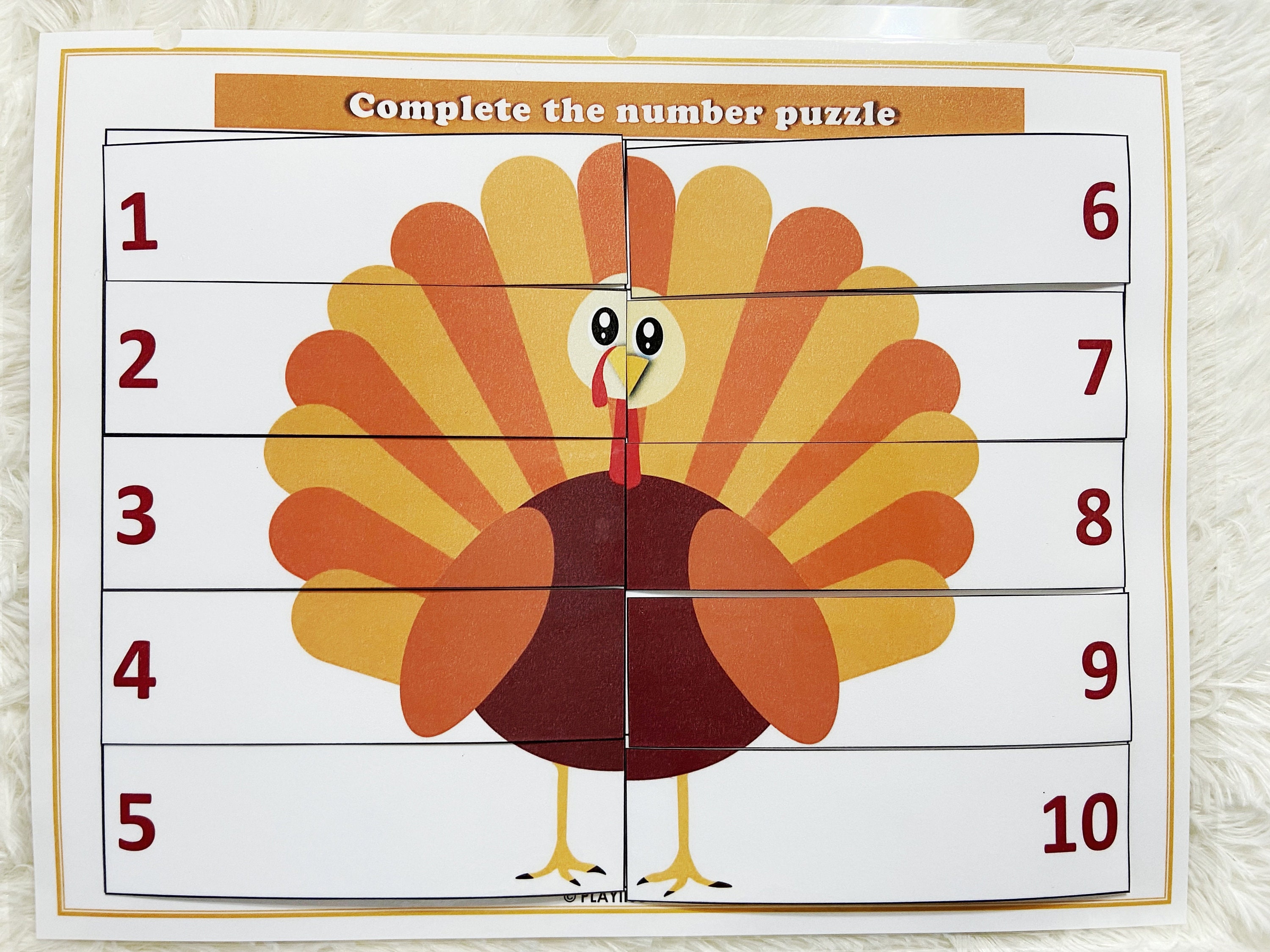 Turkey Themed Busy Book Printable for Toddlers, Thanksgiving Busy Book ...