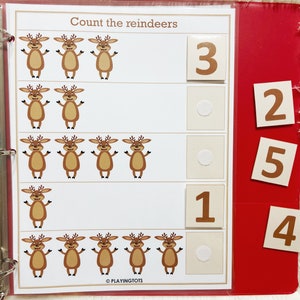 Fun Christmas Toddler Busy Book Printable Winter Learning - Etsy