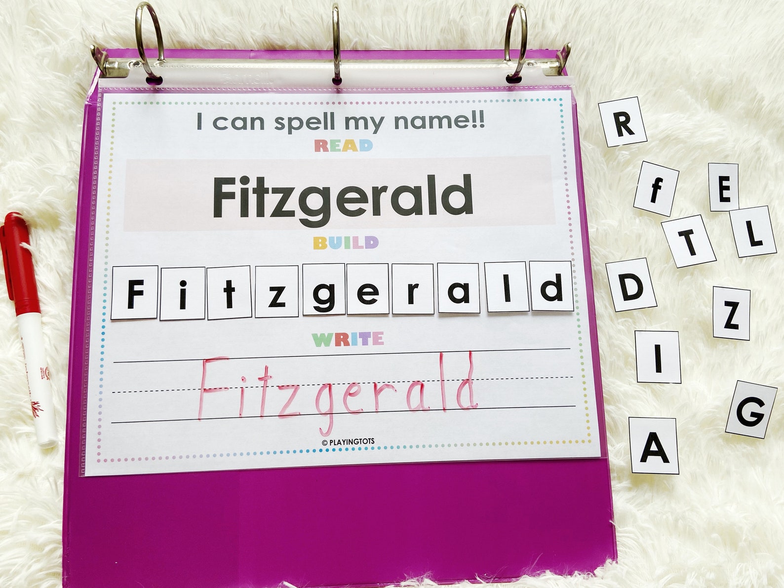 Editable 10 Letter Name Spelling Practice Activity Printable | Etsy