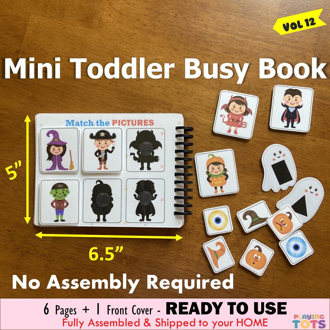 Toddler Busy Book, Mini Book VOL12, Fully Assembled, Fall Themed ...