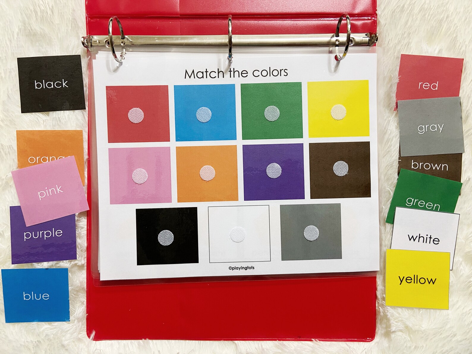 Matching Activities Printable, Toddler Busy Book Pages, Toddler ...