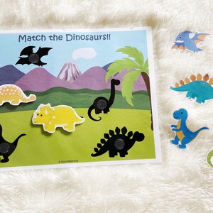 Dinosaur Toddler Busy Book Printable, Learning Binder, Educational ...