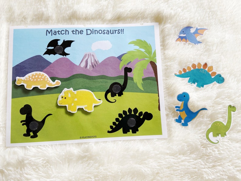 Dinosaur Toddler Busy Book Printable Learning Binder - Etsy