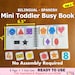 Toddler Busy Book, Fully Assembled, First Learning Binder, Fun Quiet ...