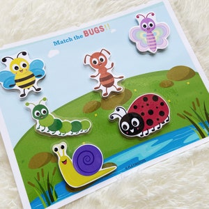 Animals Shadow Matching Activity Printable, Bugs Silhouette Toddler ...