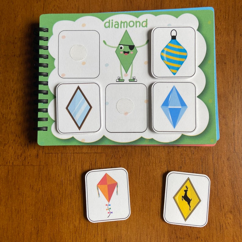 Shapes Busy Book, Mini Book VOL7, Fully Assembled, Learn the Shapes ...