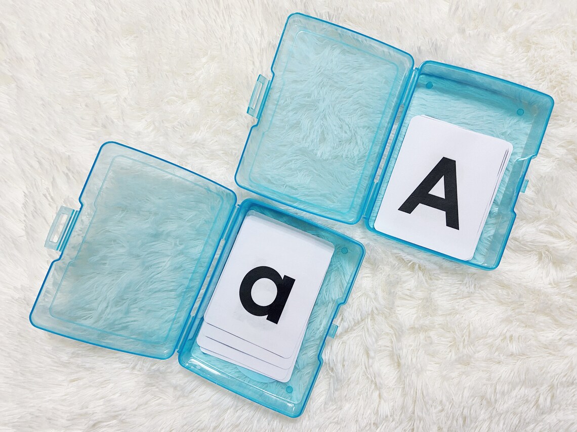 Alphabet Flash Cards Printable, Uppercase and Lowercase Letters, First ...