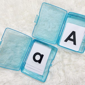 Alphabet Flash Cards Printable, Uppercase and Lowercase Letters, First ...