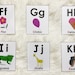 Spanish Alphabet Flash Cards Printable, Alphabet Picture Flashcards ...