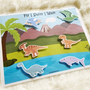 Dinosaur Toddler Busy Book Printable, Learning Binder, Educational ...