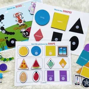 Toddler Busy Book Printable, First Learning Binder, Educational ...