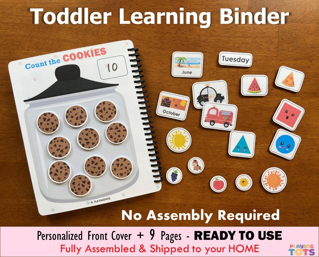 Toddler Learning Binder VOL2, Fully Assembled, Toddler Busy Book, Quiet ...