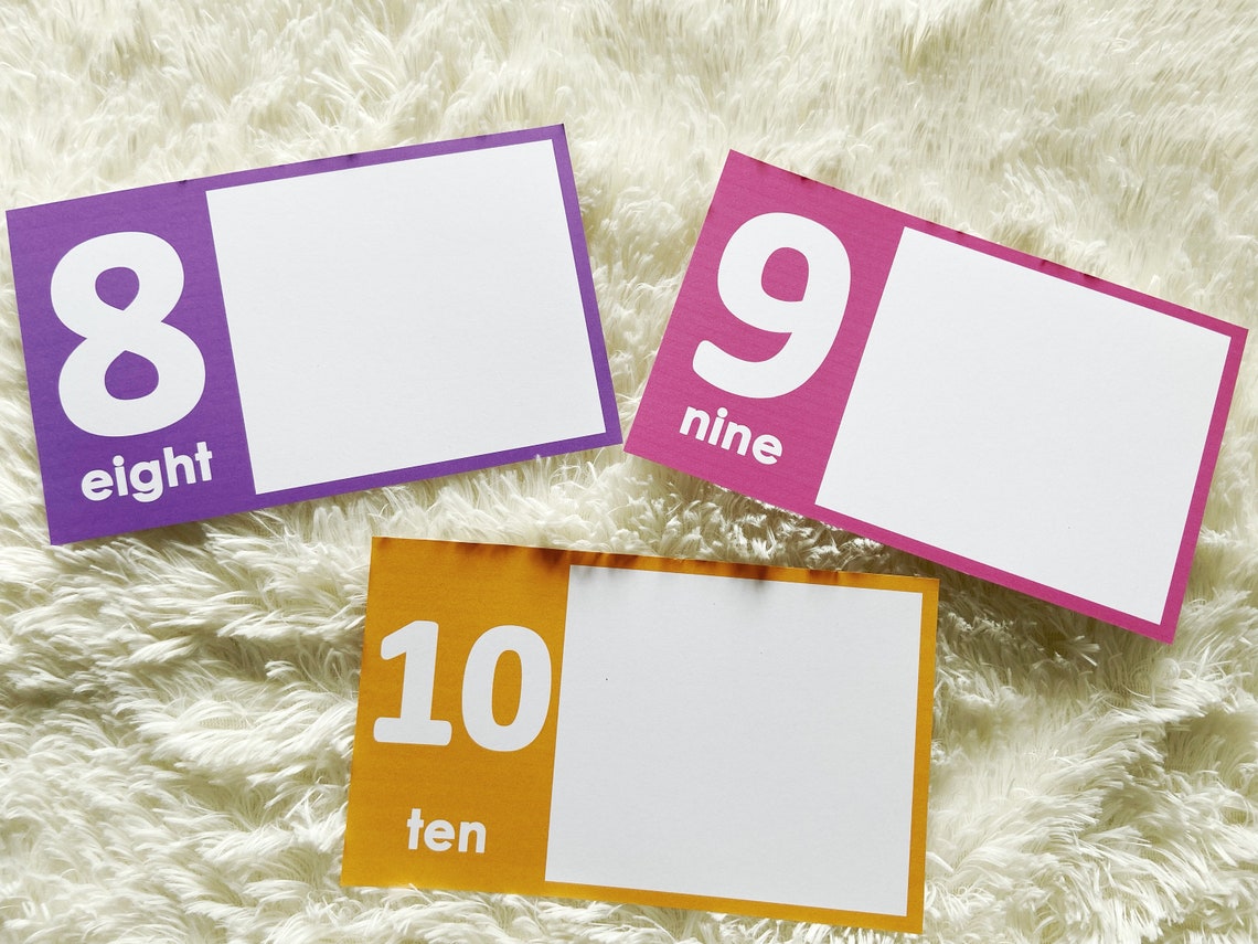 Counting Practice Activity Cards Printable, Numbers 1 to 10, Numbers ...