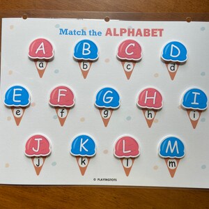 Alphabet Matching Activity Printable, Uppercase and Lowercase Letters ...