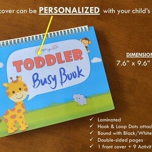 Build a Custom Busy Book, Toddler Busy Book, Fully Assembled, Learning ...