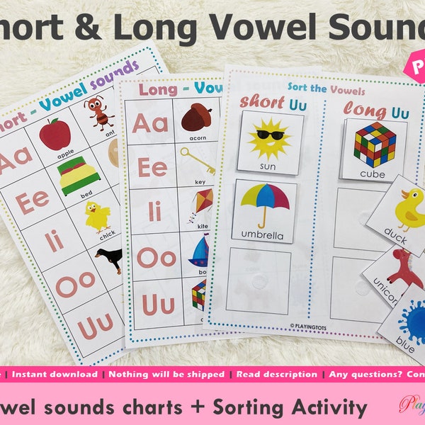Vowels Activity Book - Etsy