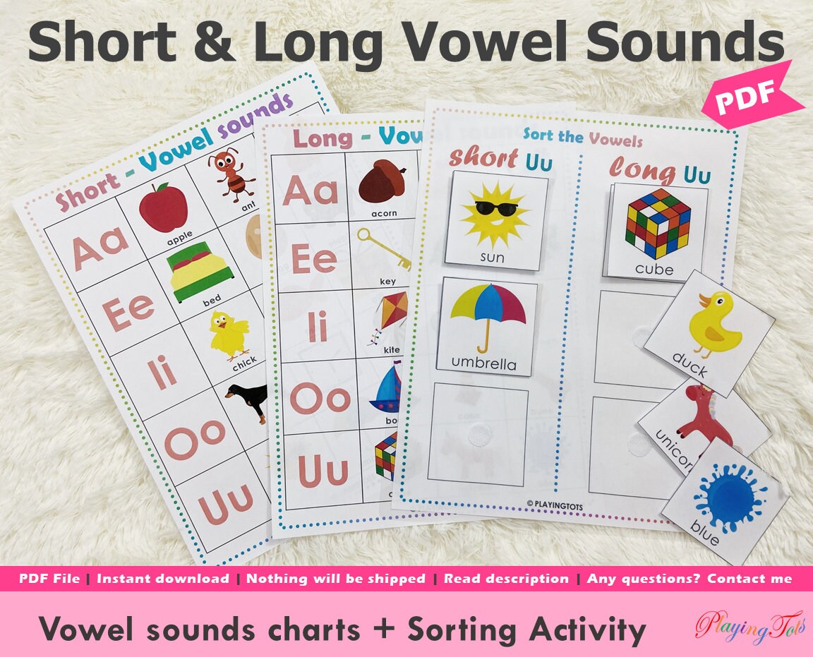 Printable Long Vowel Sounds