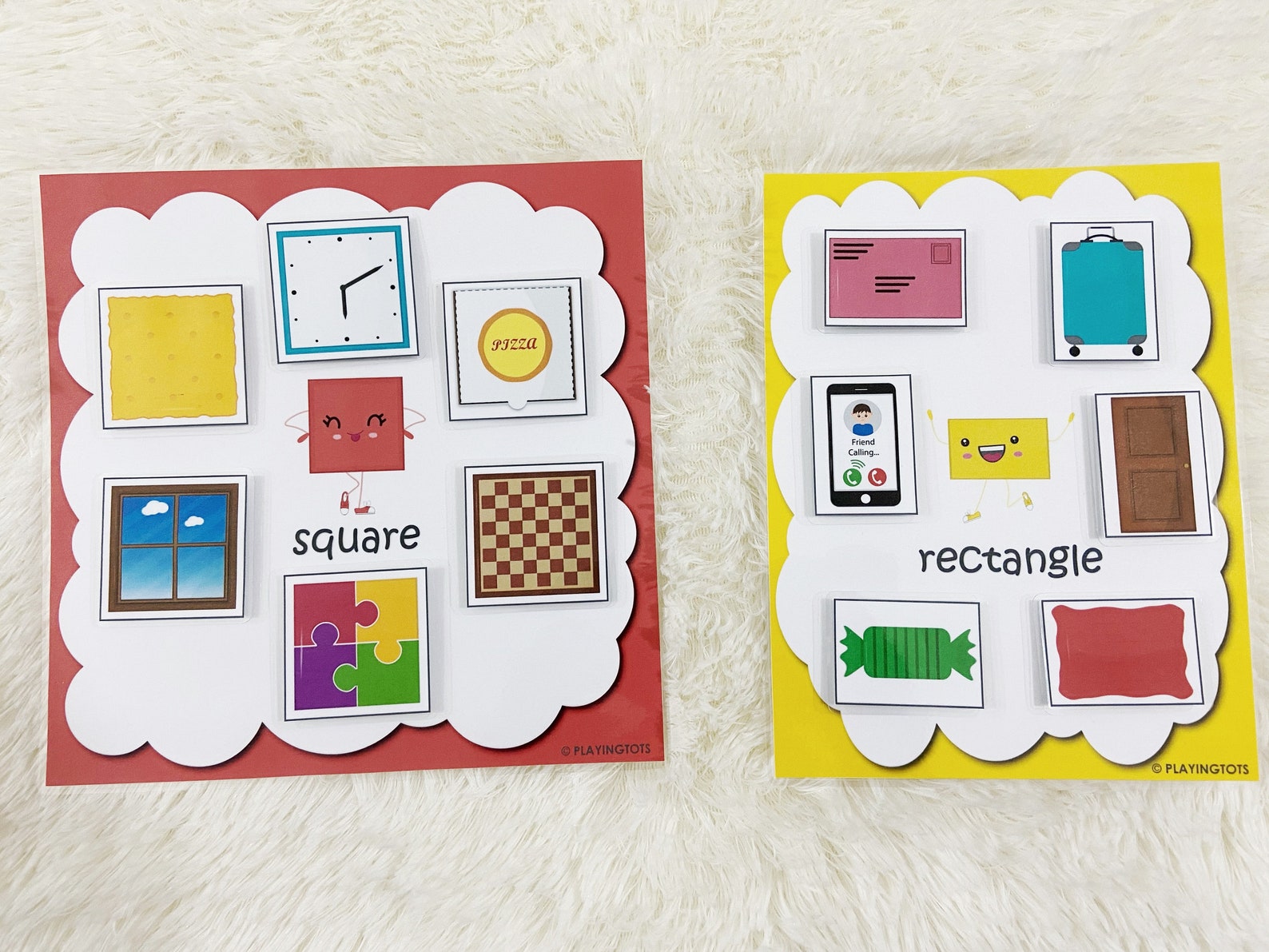 Shapes Pictures Sorting Activity Printable Sort by Shape - Etsy