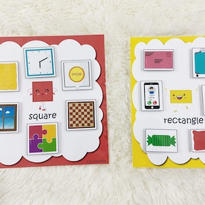 Shapes Pictures Sorting Activity Printable, Sort by Shape, Shapes ...