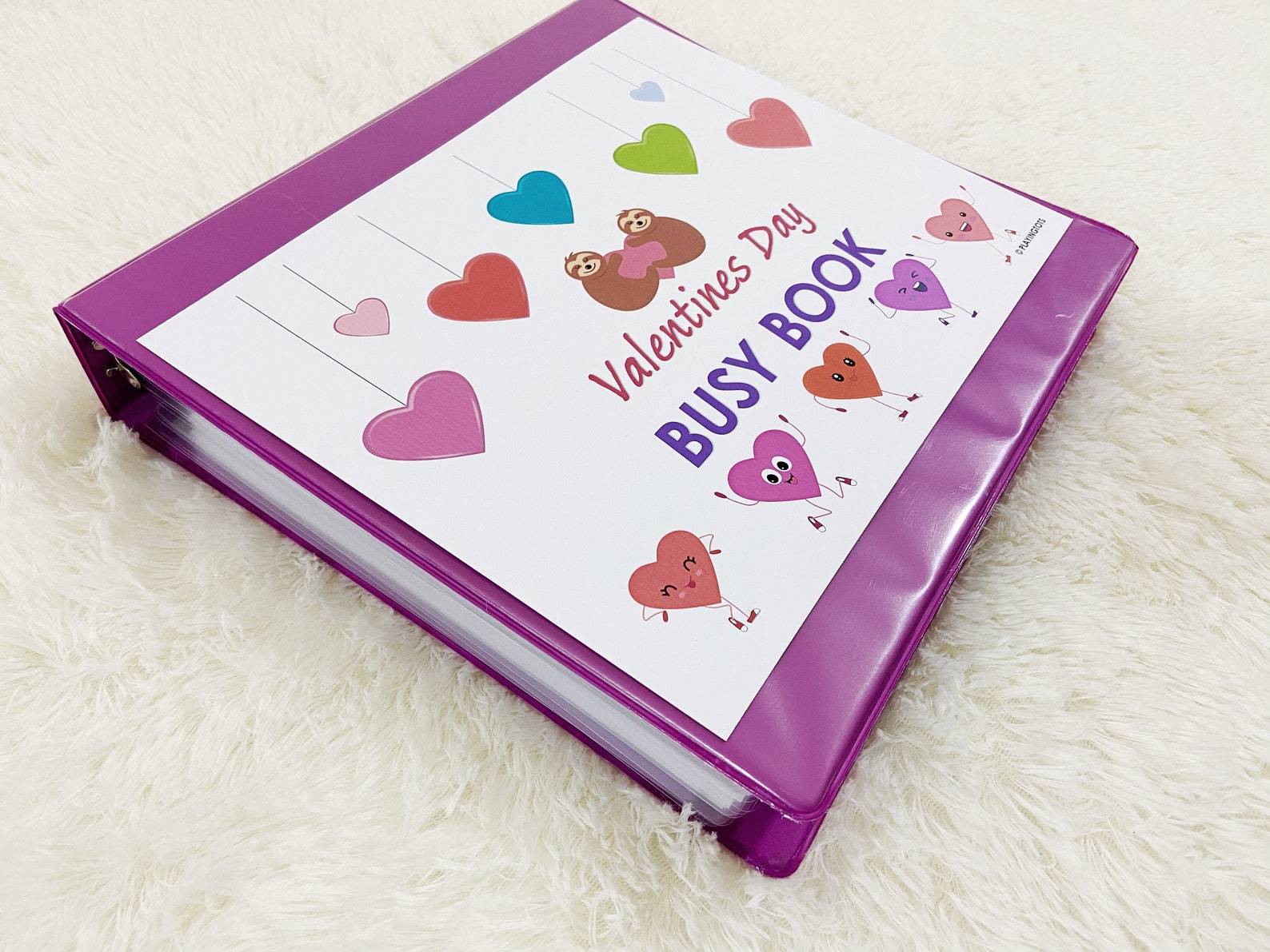 Valentines Day Busy Book Printable Toddler Learning Binder - Etsy