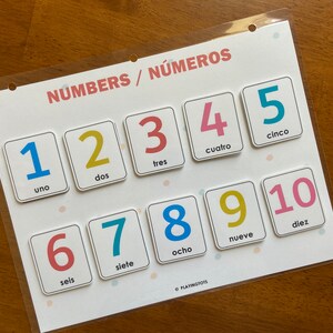 Bilingual Spanish Toddler Busy Book Printable, Learning Binder, Quiet ...