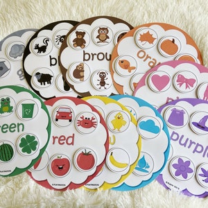 Colors Matching Activity Printable, Learn the Colors, Color Sorting ...