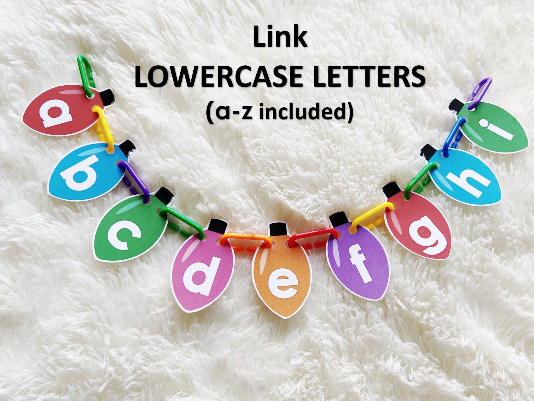 Christmas Toddler Activities Printable Alphabet Linking | Etsy
