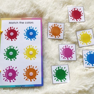 Toddler Mini Busy Book Printable, Travel Size Activity Book, Quiet Book ...