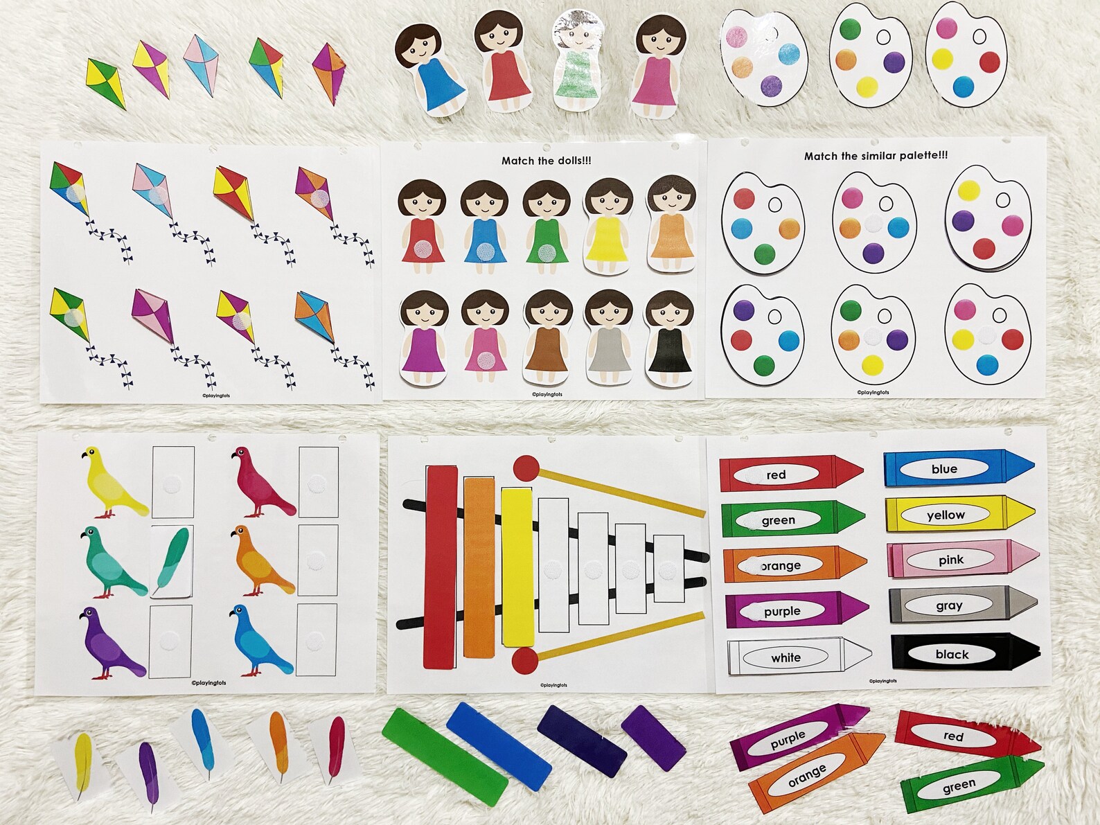 Toddler Busy Book Printable Pack, Toddler Learning Folder, Quiet Book ...