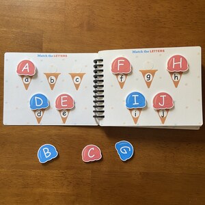 Alphabet and Beginning Sounds, Toddler Mini Busy Book, Fully Assembled ...