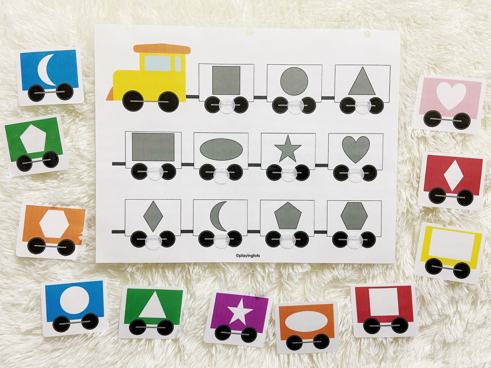 Colors and Shapes Matching Activity Printable Toddler Busy - Etsy