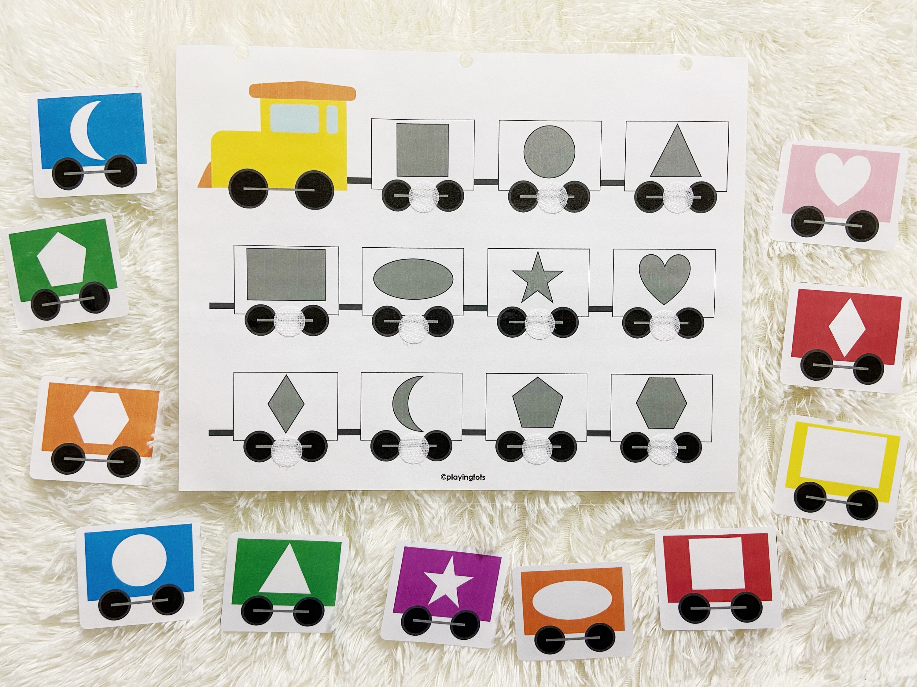 Colors and Shapes Matching Activity Printable Toddler Busy - Etsy