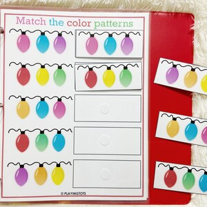 Fun Christmas Toddler Busy Book Printable Winter Learning - Etsy