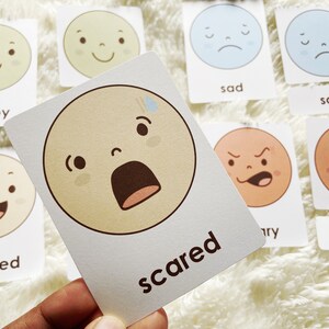 Emotions Flashcards Printable, Feelings Montessori 3 Part Cards ...