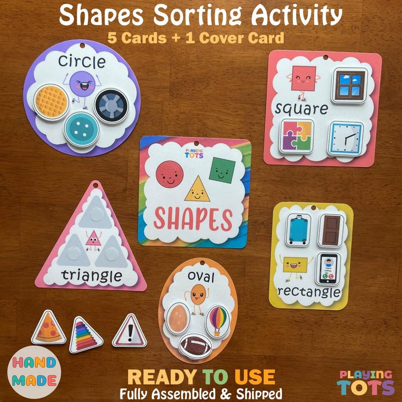 Shapes Sorting Activity, Fully Assembled, Toddlers, Preschool, Pre-k ...