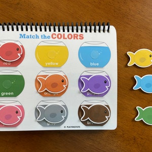 Toddler Busy Book, Fully Assembled, First Learning Binder, Fun Quiet ...