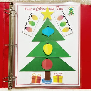 Fun Christmas Toddler Busy Book Printable Winter Learning - Etsy