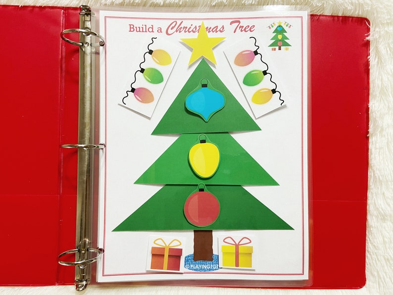 Fun Christmas Toddler Busy Book Printable Winter Learning - Etsy