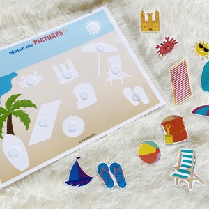 Summer Toddler Busy Book Printable, Learning Binder, Quiet Book, Travel ...