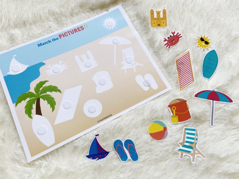 Summer Toddler Busy Book Printable Learning Binder Quiet - Etsy