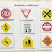 Road Traffic Signs Matching Activity Printable for Toddlers and ...