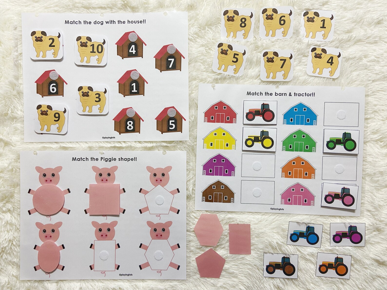 Farm Animals Toddler Busy Book Printable Learning Binder | Etsy