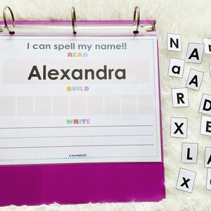 Editable 9 Letter Name Spelling Practice Activity Printable, Name ...